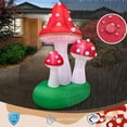 6ft Giant Inflatables Mushroom Decorations Fairy Garden Enchanted ...