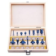 Stalwart Router Bit Set, 24 Piece Kit With Shank And Wood Storage Case ...