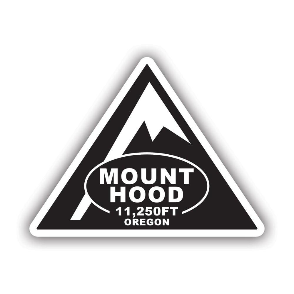 Triangle Mount Hood Sticker Decal - Self Adhesive Vinyl - Weatherproof ...