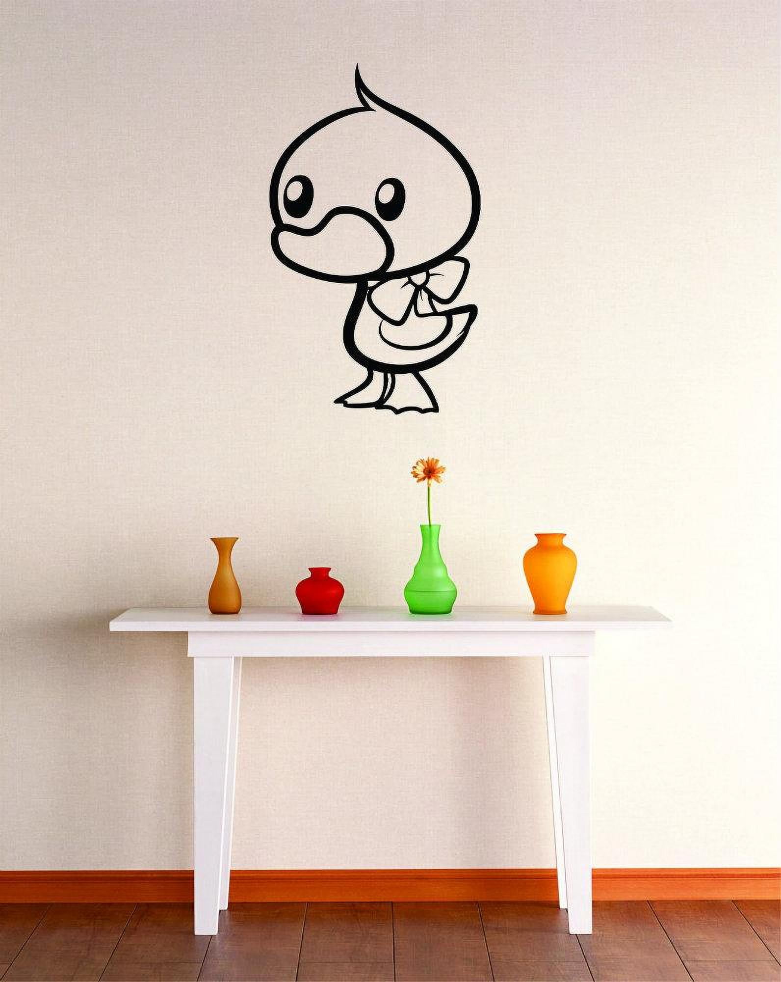 Design With Vinyl Artwork Rubber Duck Duckie Bathtub Bath Baby Toy Wall ...