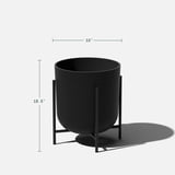 Veradek Mason Series Raised Kona 15" Plastic-Stone Planter + stand ...