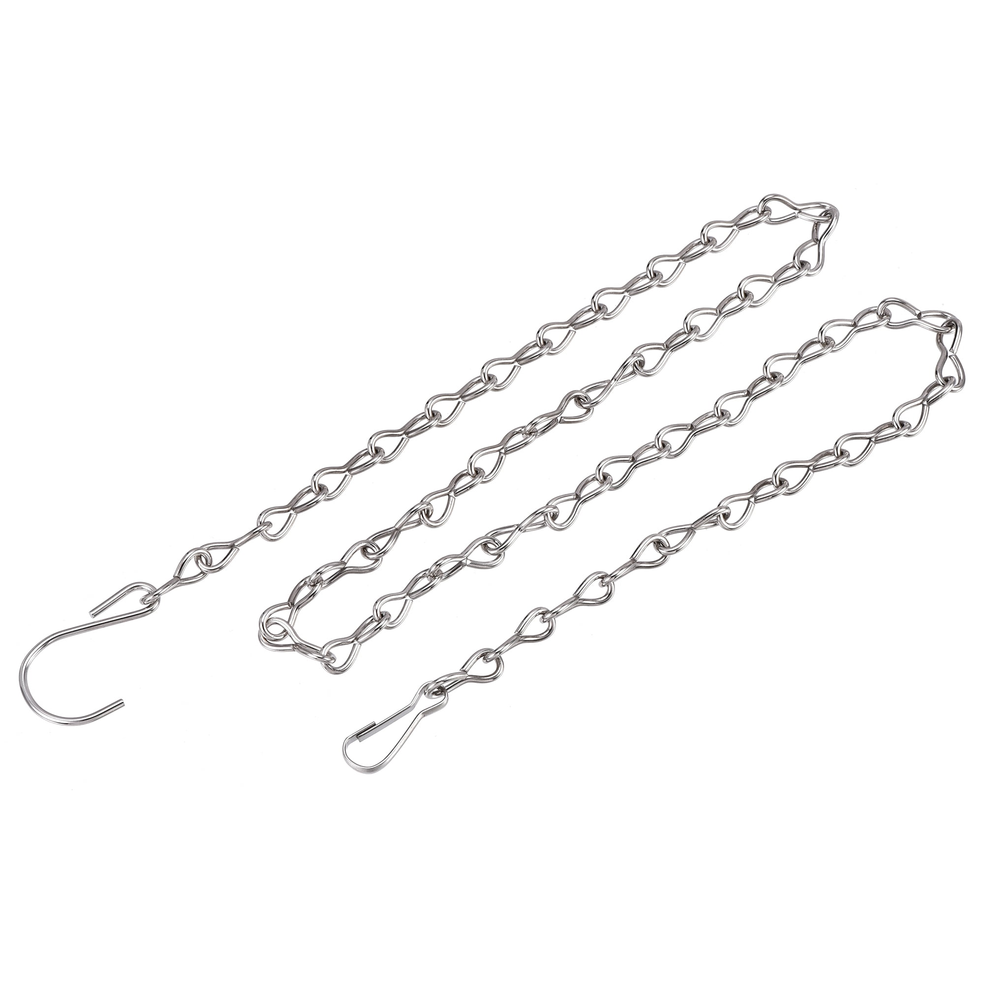 Uxcell 90cm Extension Lighting Chain S Hook Hanging Chains Silver Tone ...