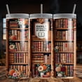 Book Lover Tumbler , Bookish 20 oz Skinny, Easily Distracted By Books ...