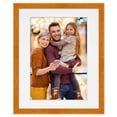 30x40 Frame Honey Pecan With White Picture Mat For 30x40 Photo - Honey ...