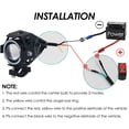 Ueasy U7 Motorcycle Driving Lights with High Low Strobe Beam Halo Rings ...