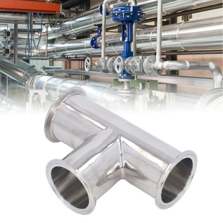 Triple Clamp Tee 3 Way Pipe Fitting 304 Stainless Steel Hose Pipe ...