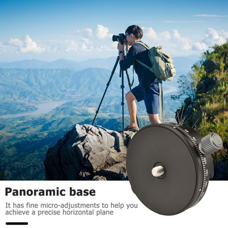 Jinveno Rotating DSLR Panoramic Tripod Head Adapter Adjustable Gimbal ...