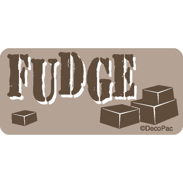 Bakery Supplies - Promotional Label - Fudge (500 labels) - Walmart.com ...