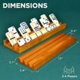 Queensell Domino Holders for Classic Board Games - Wooden Domino Racks ...