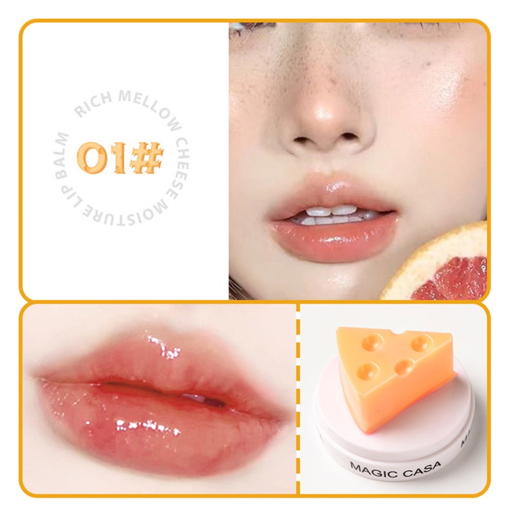 Temperature Change Lipstick Cute Cheese Lip Gloss Lipstick Gift for ...