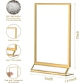 6PCS Gold Acrylic Picture Frame Stands Holders for Tables Display 5x7 ...