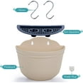 Ludlz Wall and Railing Hanging Planters for Indoor Plants with S Hooks ...