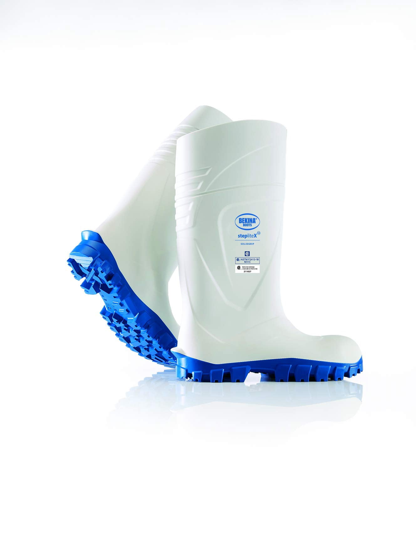 Botas Wellington de seguridad Bekina StepLitex SolidGrip S4 blancas ...