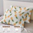 4 Piece Duvet Cover Set Cal king, Summer Pineapple Fruit Soft ...