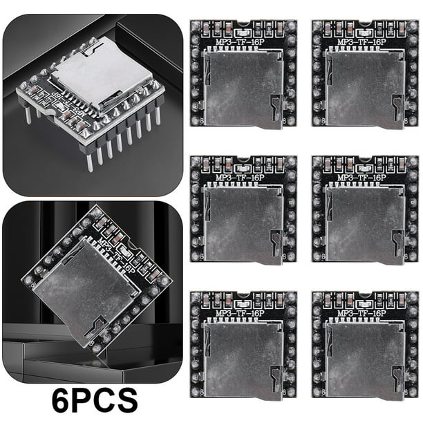 Mini Módulo Reproductor MP3 DF Compatible Con Tarjeta TF Placa Módulo ...
