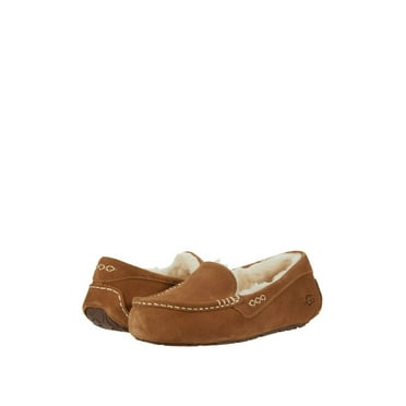 Alpine Swiss Sabine Womens Suede Shearling Moccasin Slippers House ...