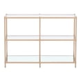 Furniture of America Tenne Glass Top Console Table, Champagne - Walmart.com