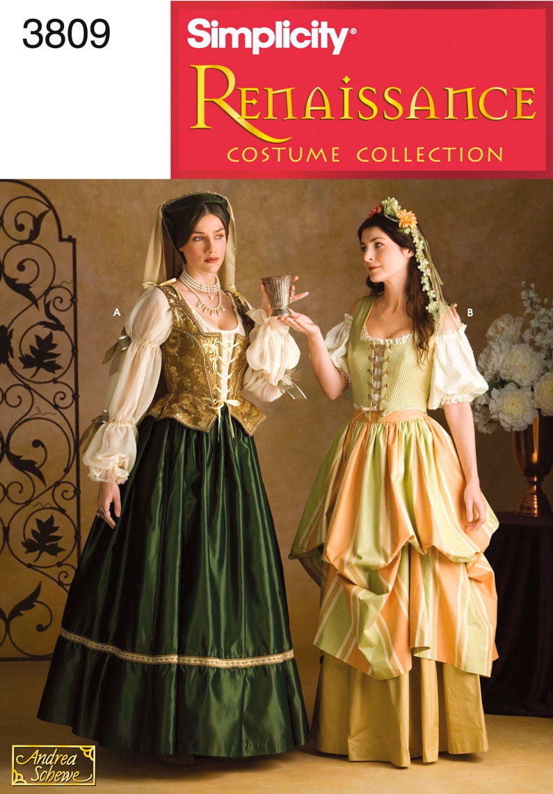 Simplicity Misses' Size 16-20 Renaissance Costumes Pattern, 1 Each ...