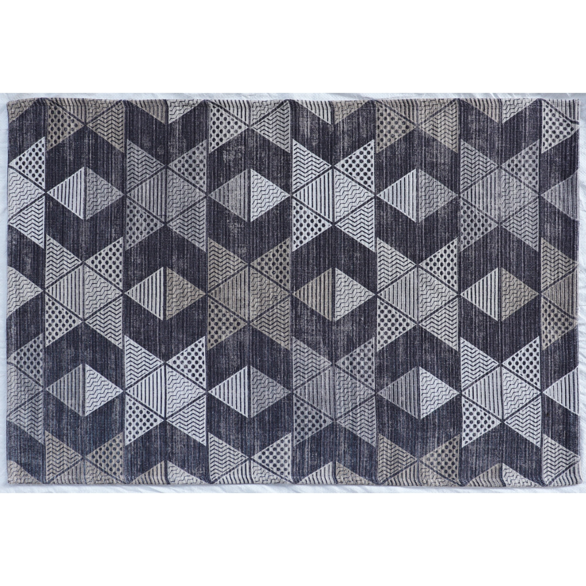 Click here for Home Decor Inc. Black & Grey Triangle Geometric In... prices