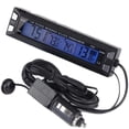 Car Thermometer with Interior/Exterior Temp & Battery Voltage Monitor ...