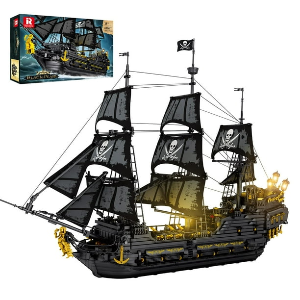 Set de construcción Reobrix modelo Black Pearl Ship con luces LED ...