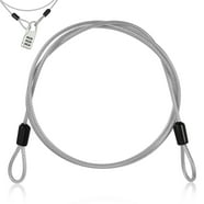 Unique Bargains Security Steel Cable Lock - 2.5mm Diameter - Walmart.com