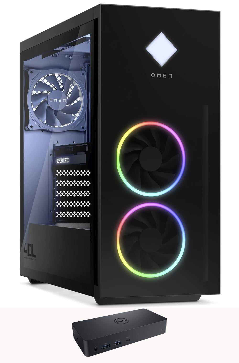 HP OMEN 40L Gaming/Entertainment Desktop PC (AMD Ryzen 7 5800X 8-Core ...