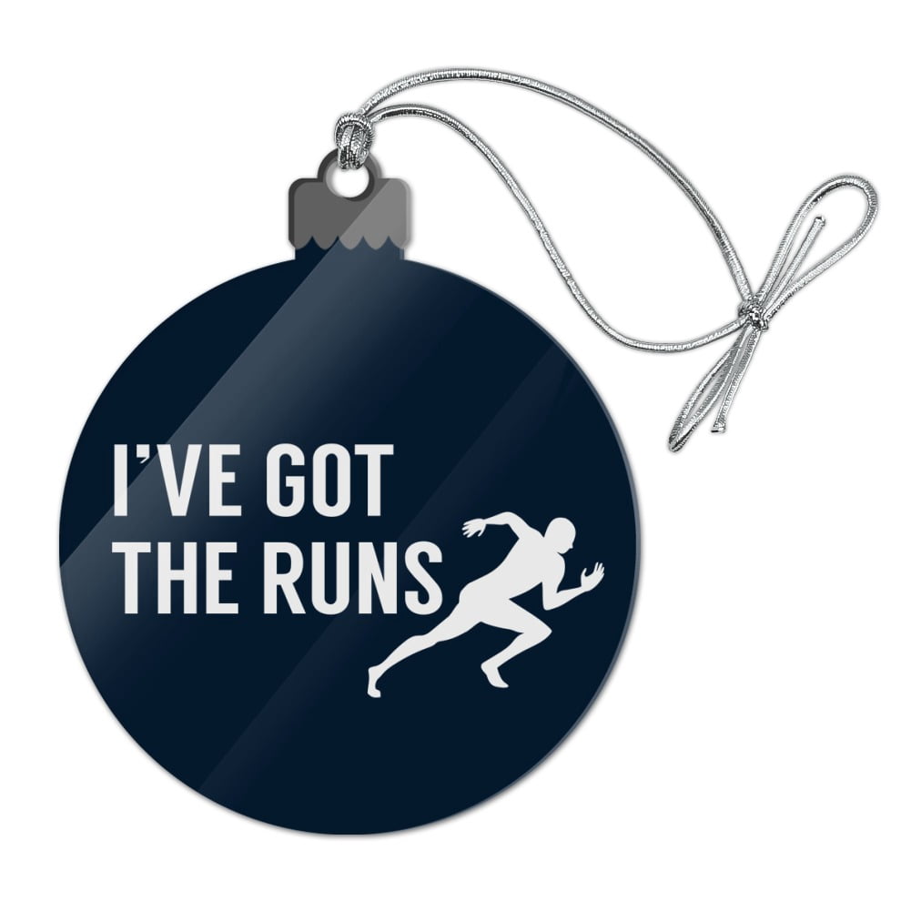 I've Got The Runs Running Runner Funny Acrylic Christmas Tree Holiday ...
