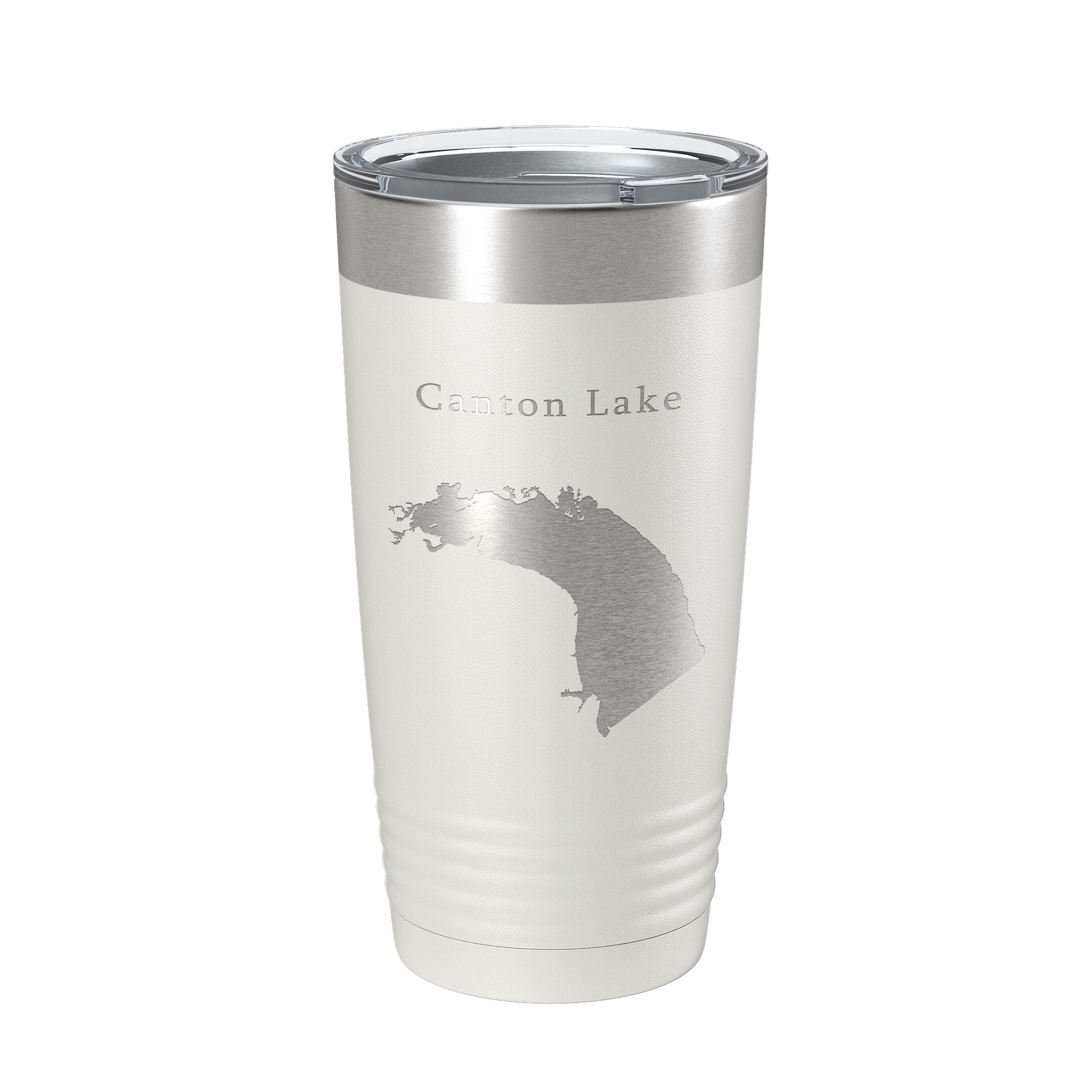 Canton Lake Map Tumbler Travel Mug Insulated Laser Engraved Coffee Cup ...