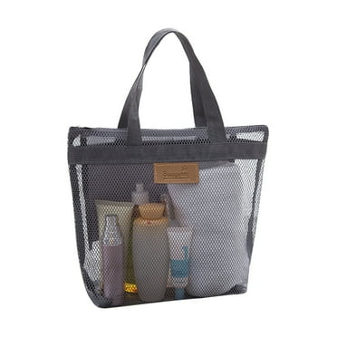 INTBUYING Portable Mesh Shower Bathroom Basket Bag Quick Dry Caddy Tote ...