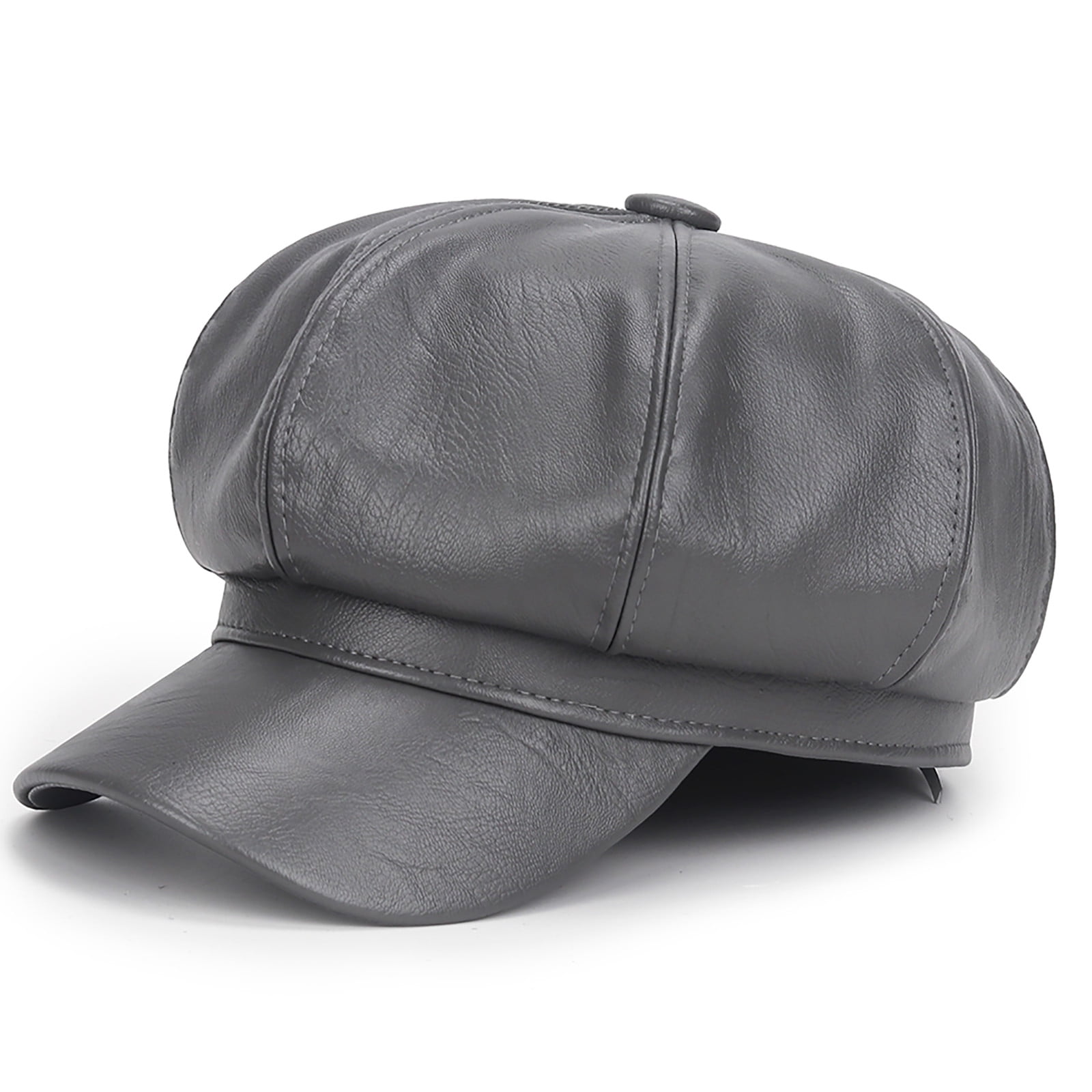 Click here for Penkiiy Women Newsboy Hats Leather Visor Beret Cab... prices