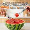 2-in-1 Stainless Steel Fruit Cutter, 2026 Upgraded Dual Head Watermelon ...