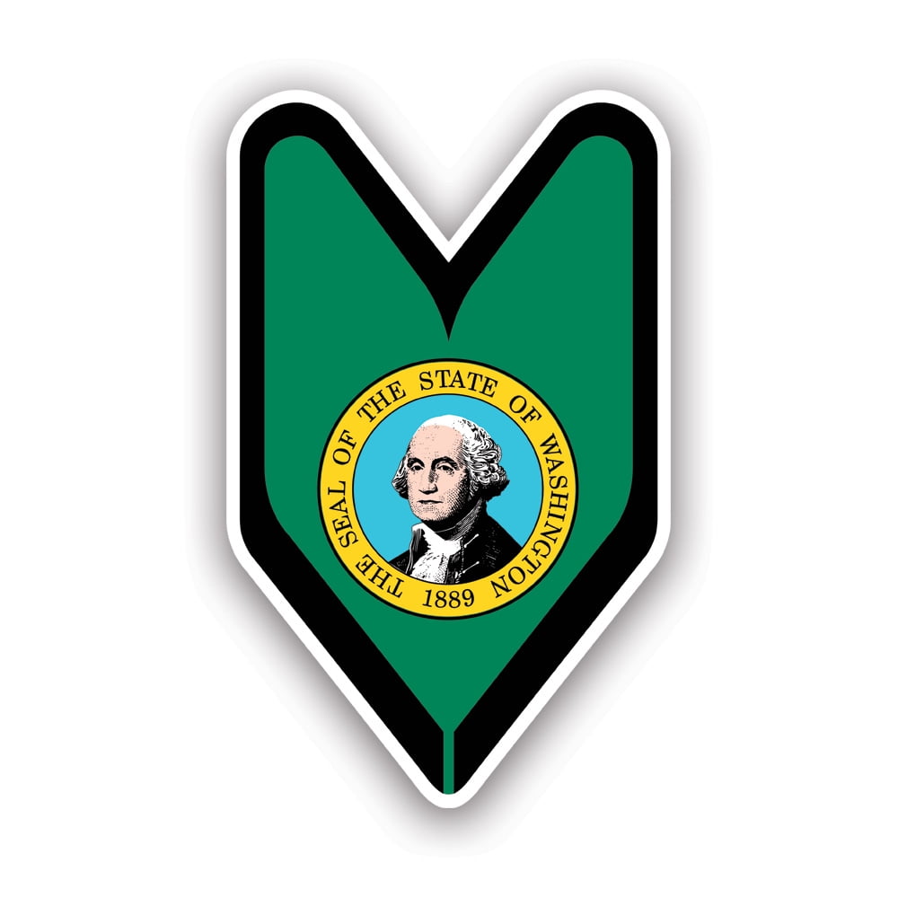 Washington Driver Badge Sticker Decal - Self Adhesive Vinyl ...