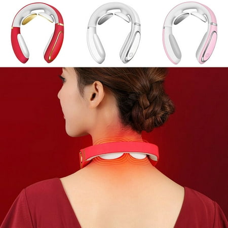 USB Rechargeable Neck Massager 3 Modes 15 Intensity Wireless Remote ...