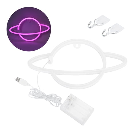 Neon Lamp, Planet Shape Environmental Planet Neon Sign High Security ...