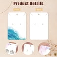 120Pcs 4 Styles Paper Jewelry Display Cards for Earring Rectangle Shape ...