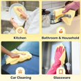 Starfreshi 30-Pack Microfiber Cleaning Cloths Roll, Reusable & Lint ...