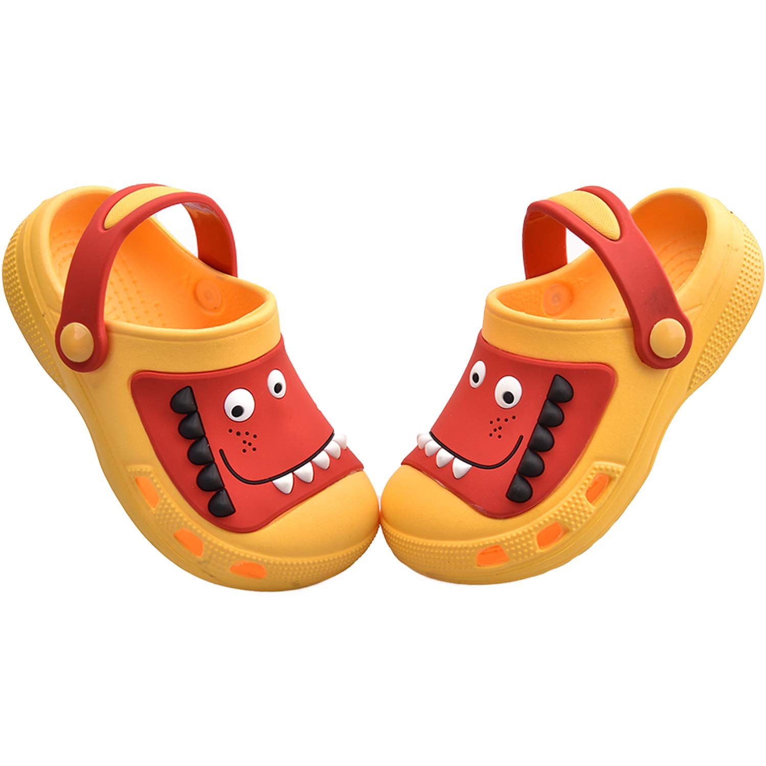 BENPEN Kids Clogs Dinosaur Lightweight Indoor Outdoor Beach Pool Clogs ...