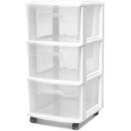 Sterilite 4 Drawer Wide Weave Tower White - Walmart.com