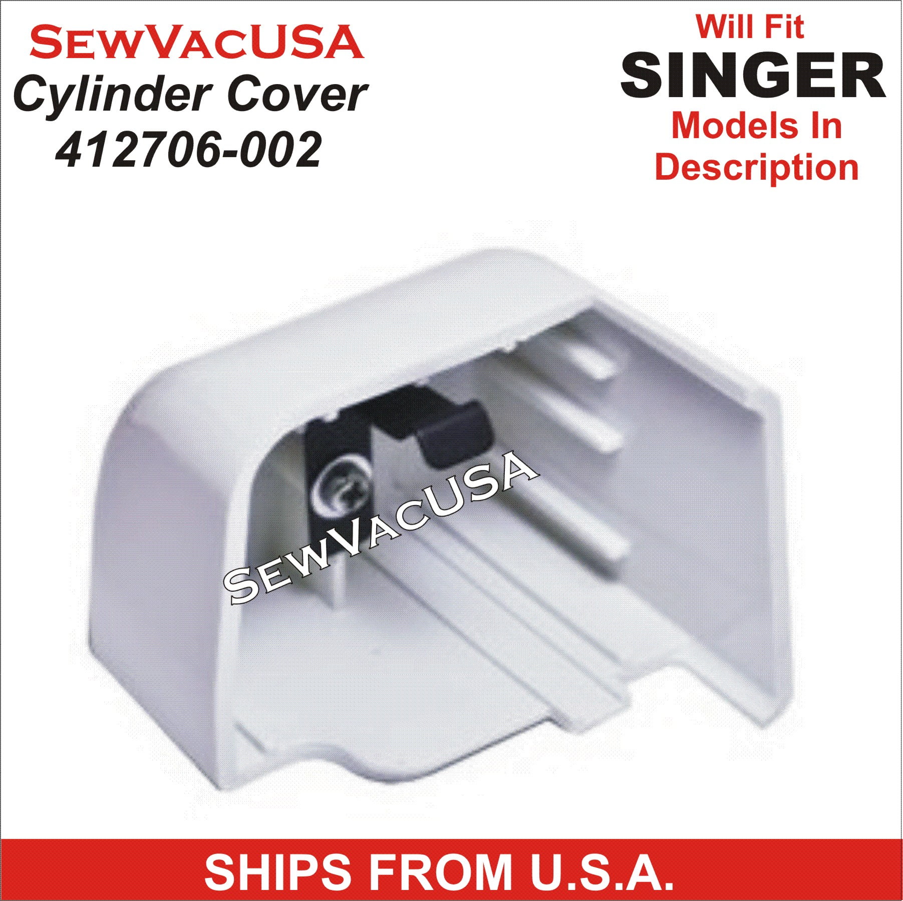 Buy Singer Compatible Serger / Overlock Cylinder Cover 412706-002 Fits ...