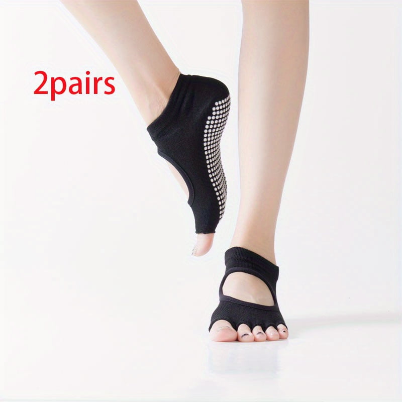 Click here for Addfst 2-Pack Yoga Socks With Non-Slip Grip Dots... prices