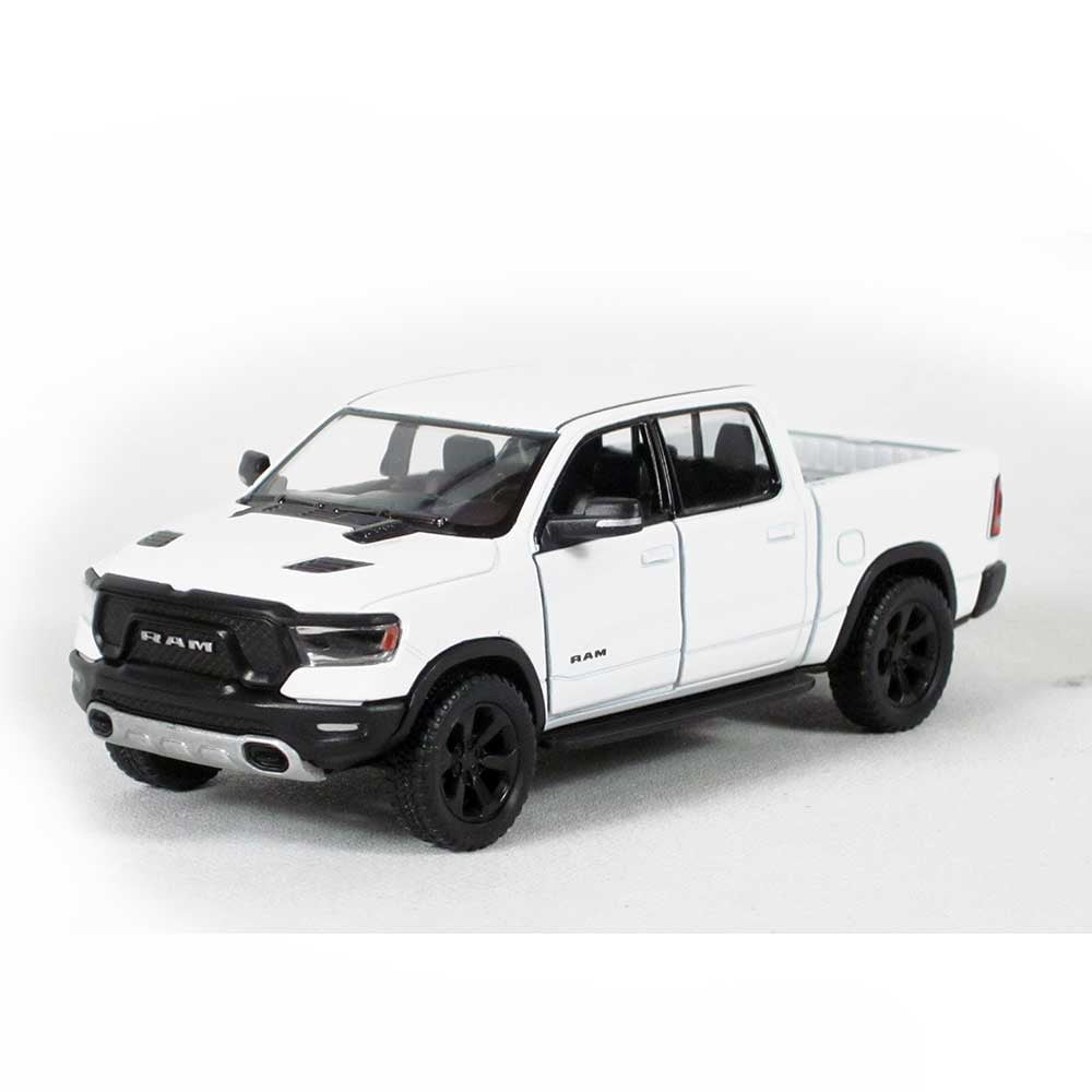 5" Die-cast: 2019 RAM 1500 Pickup Truck (White) 1/46 Scale - Walmart.com