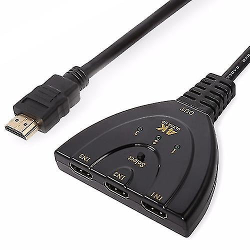 3 In 1 Hdmi Input 4k X 2k Hdtv Pigtail Switch Adapter Hdmi Splitter ...