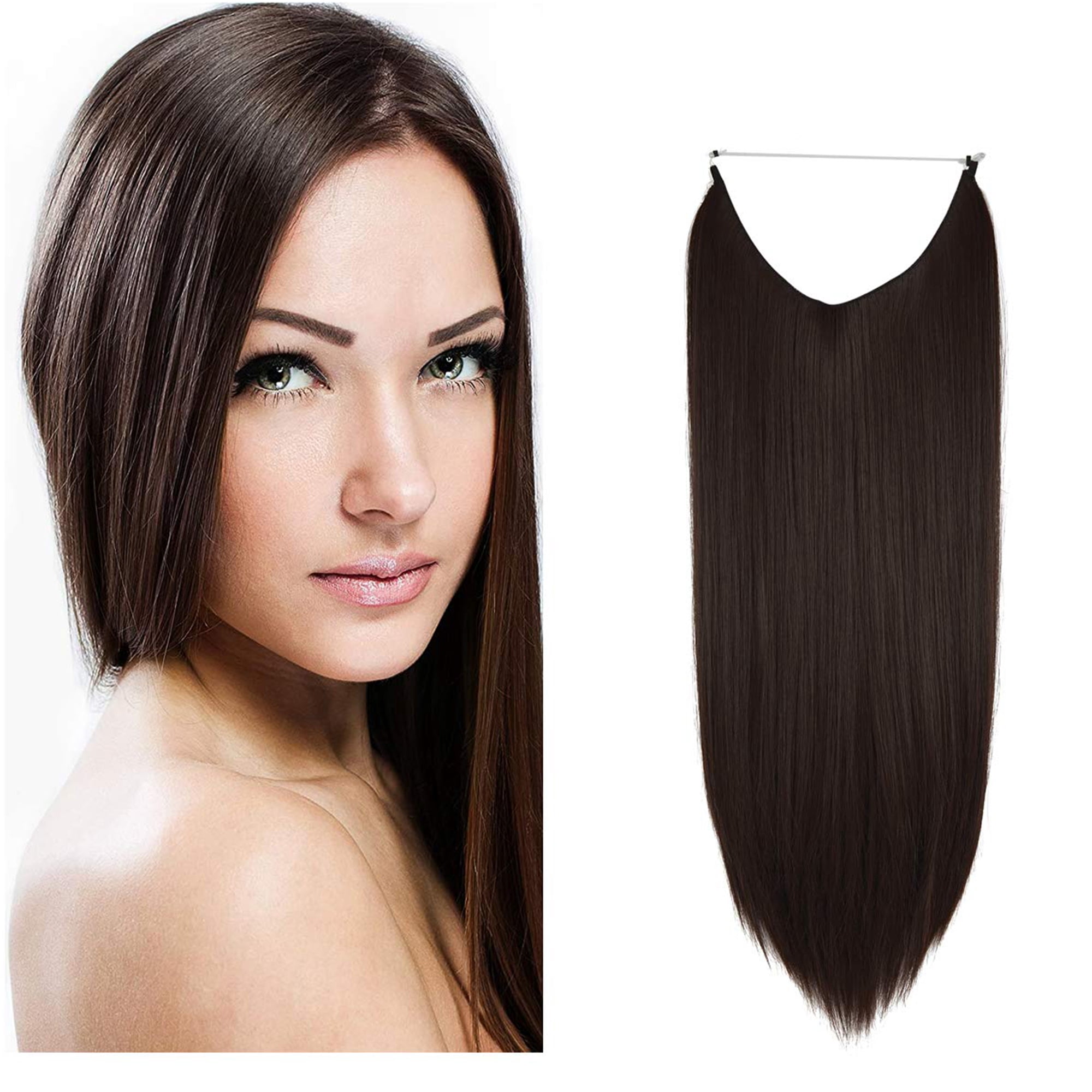SAYFUT 22 Inch Hair Piece Long Synthetic Hairpiece Invisible Wire SAYFUT 22 Inch Hair Piece Long Synthetic Hairpiece Invisible Wire