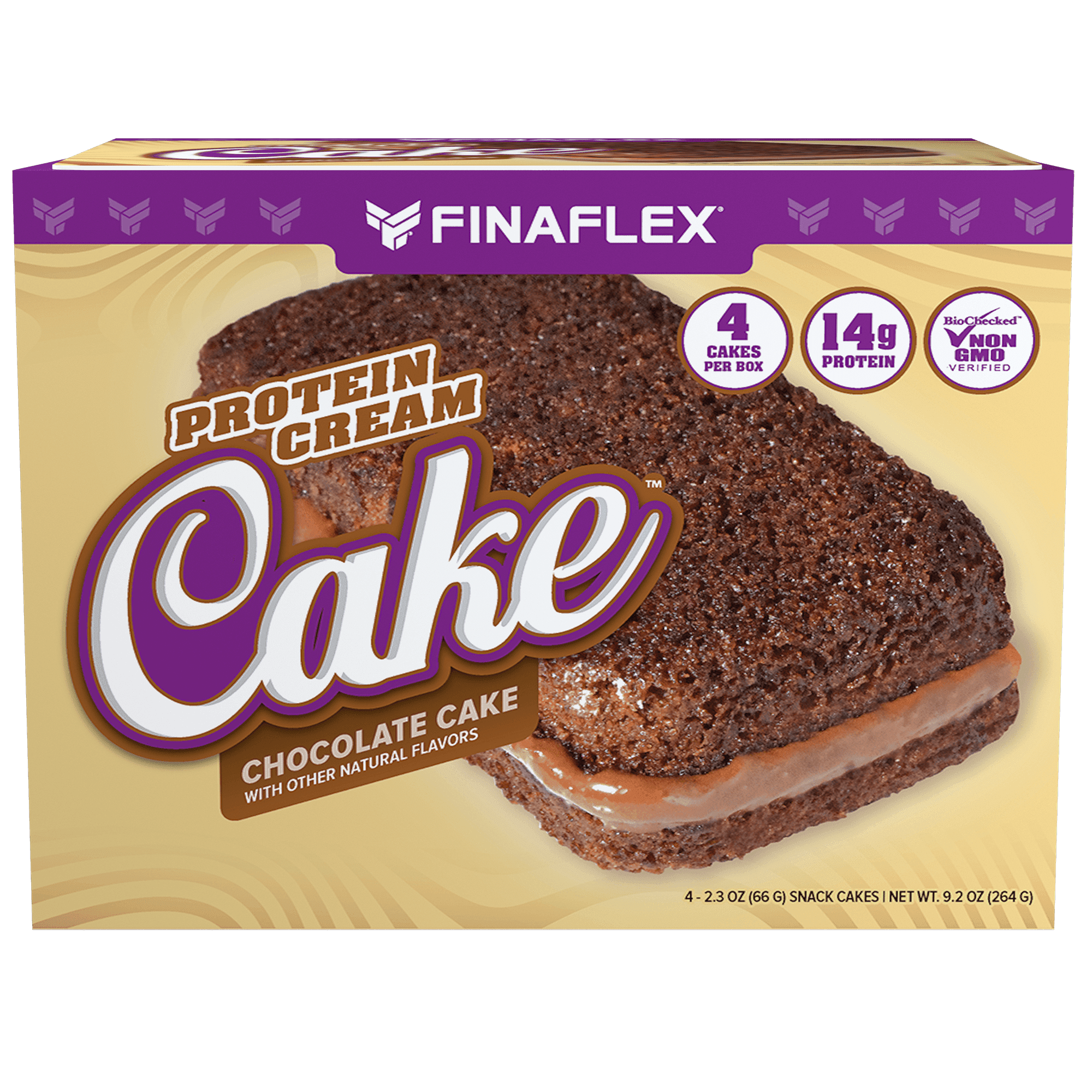 Finaflex Protein Cream Cake, Chocolate, 2.3 oz, 4 Count Box - Walmart.com