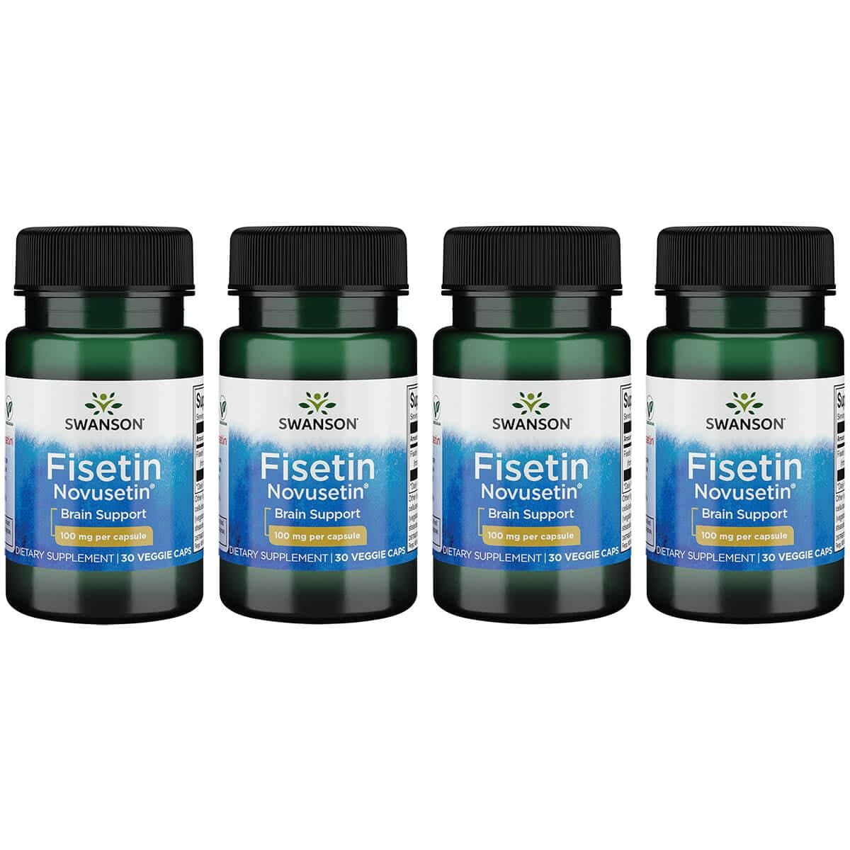 Swanson Fisetin Novusetin 100 mg 30 Veg Caps 4 Pack - Walmart.com