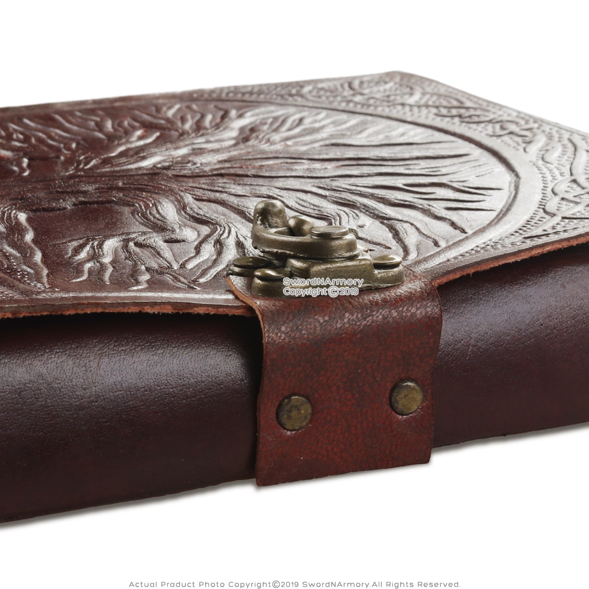 Medieval Renaissance Leather Journal Notebook Diary Tree Embossed Cover