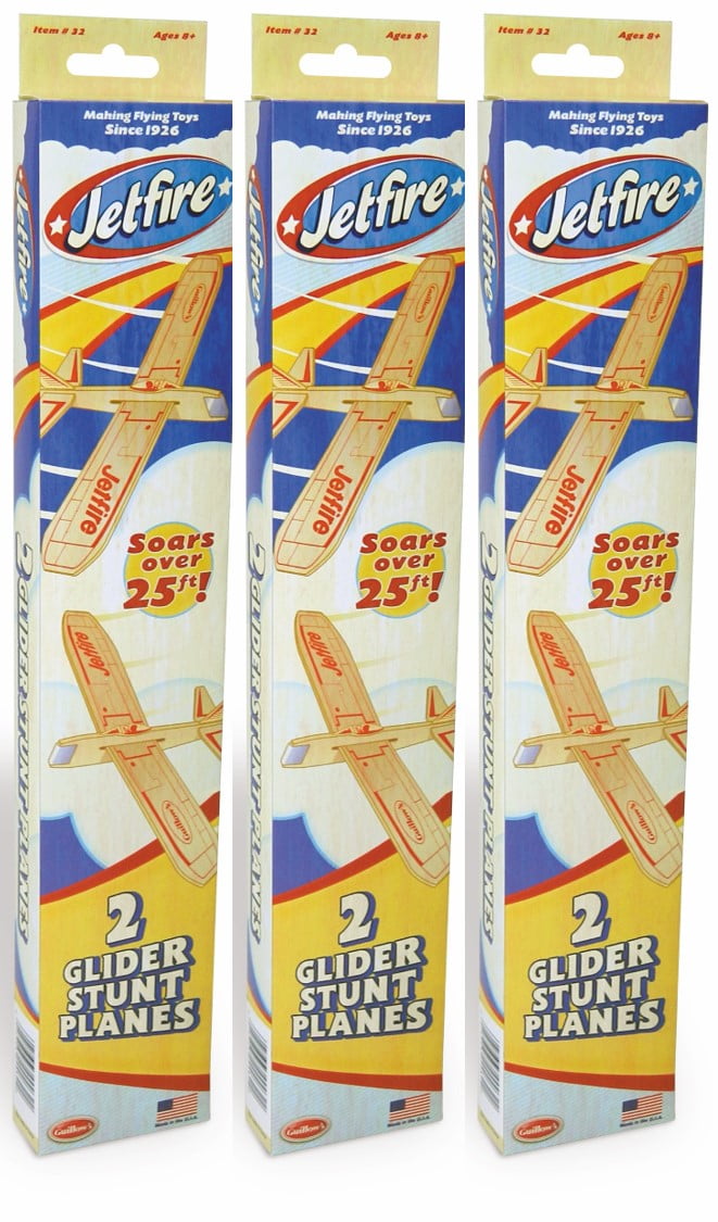 Lot of 3 Guillow's Jetfire Twin Packs (6 Balsa Wood Toy Gliders Total ... Lot of 3 Guillow's Jetfire Twin Packs (6 Balsa Wood Toy Gliders Total ...