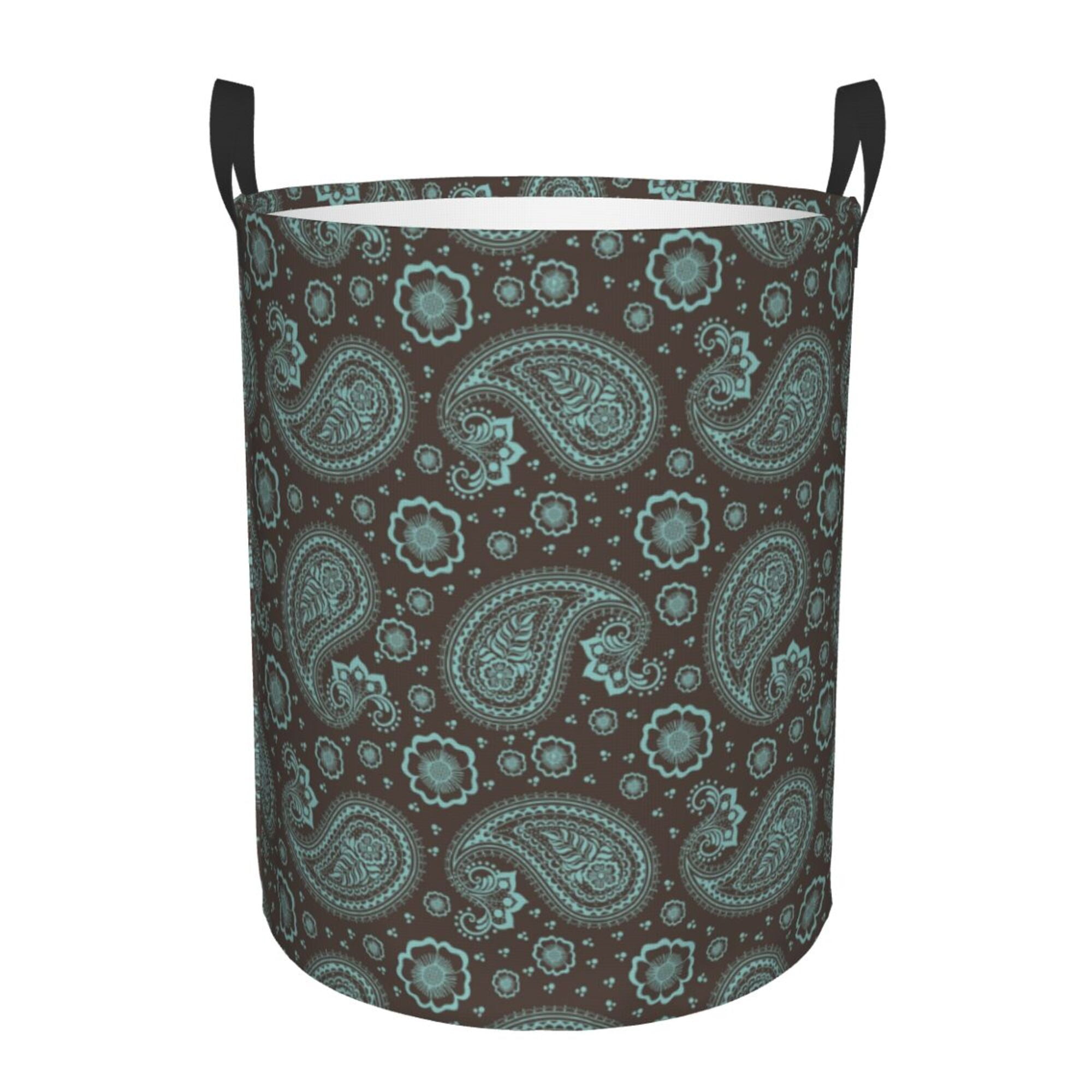 DouZhe Waterproof Collapsible Large Laundry Baskets, Arabesque Ethnic ...