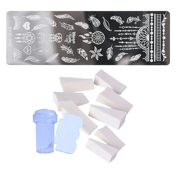 Nail Art Stamping Plate Set Stencil Stamper Fish Manicure - Walmart.ca